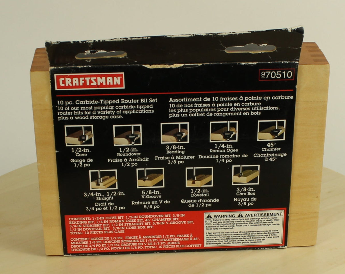 Craftsman Router Bit Set – Shop Mission Store